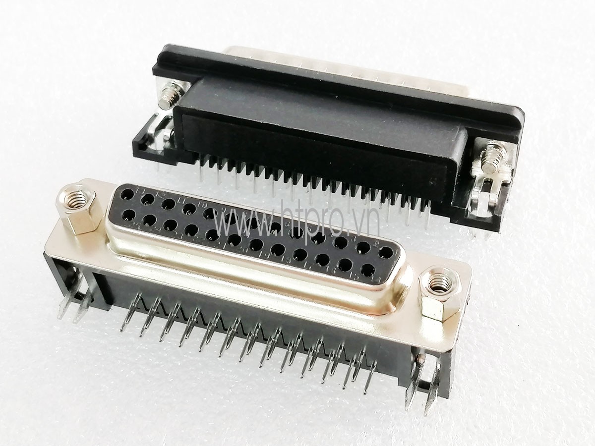 Connector DB25 Female Nằm Ngang Hàn PCB